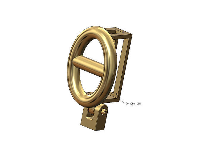 Anchor ornament bail link 3D model 3D printable | CGTrader