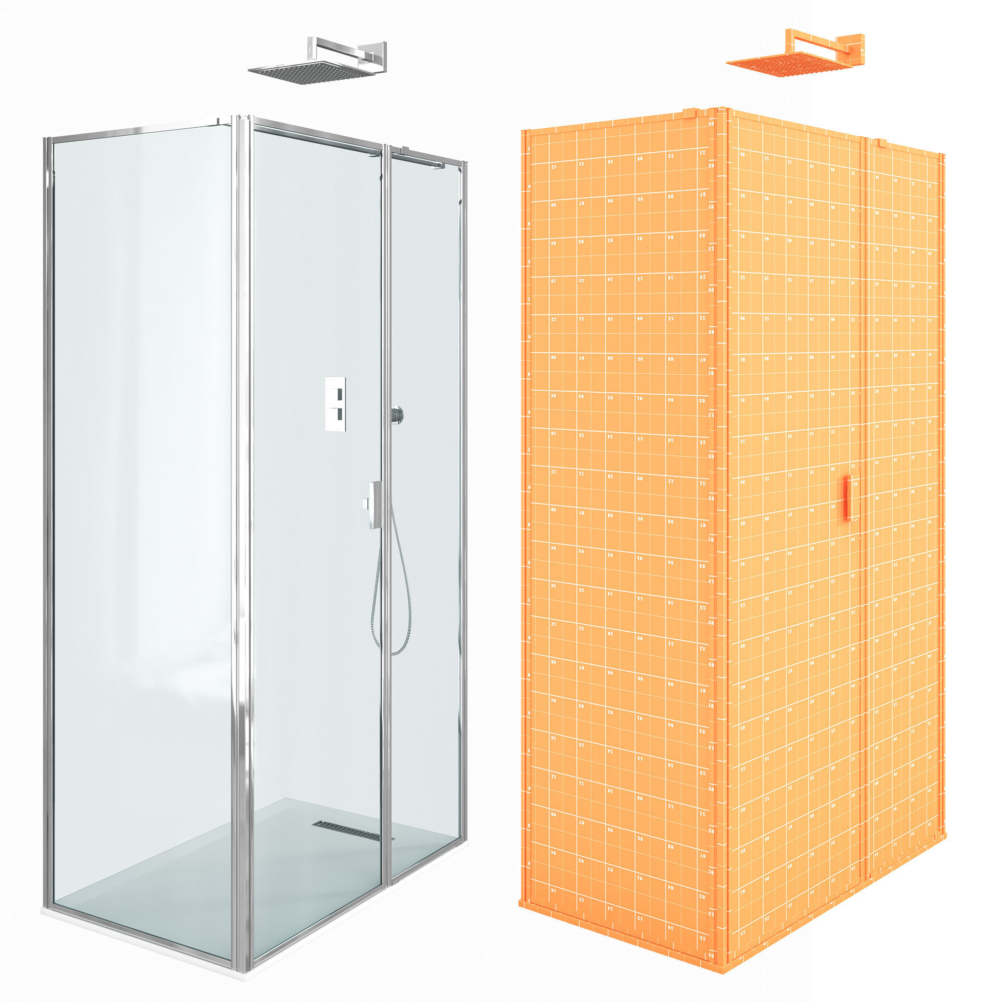 Shower enclosures Radaway vol 04 3D model | CGTrader