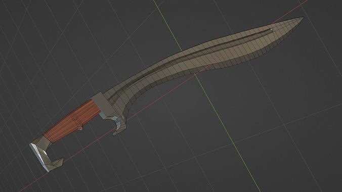 Historical falcata 3D model | CGTrader