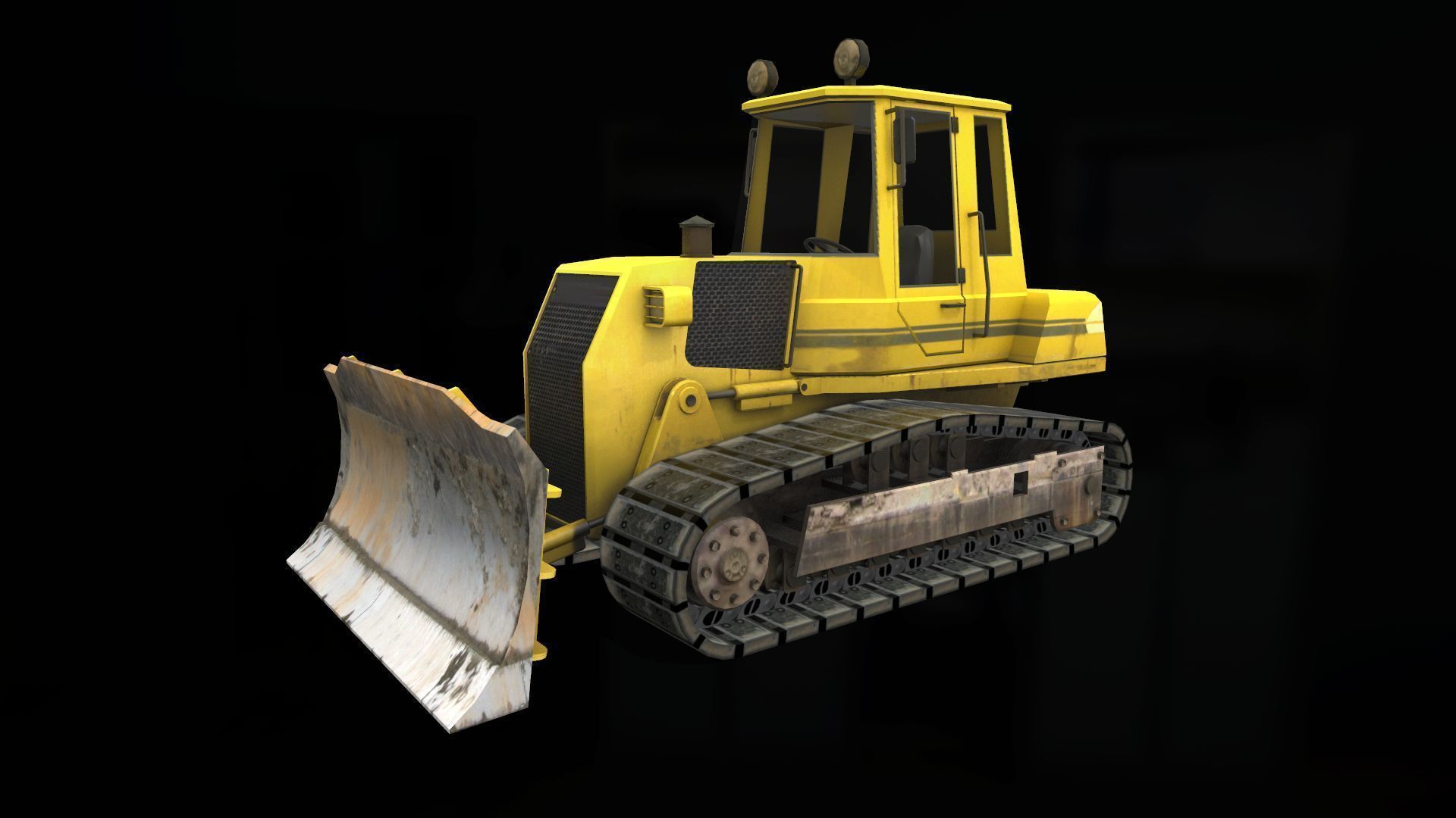 3D model Bulldozer xs VR / AR / low-poly | CGTrader
