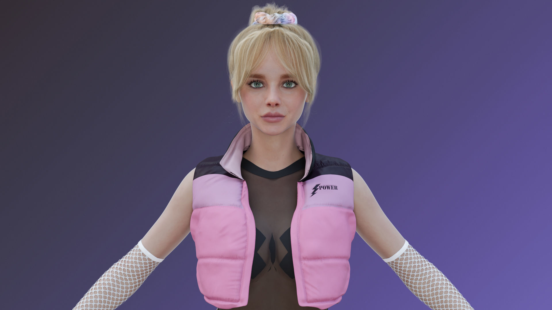 3d Model Chloe Grace Moretz Chic Rocker Outfit Sporty Style Fashion Vr Ar Low Poly