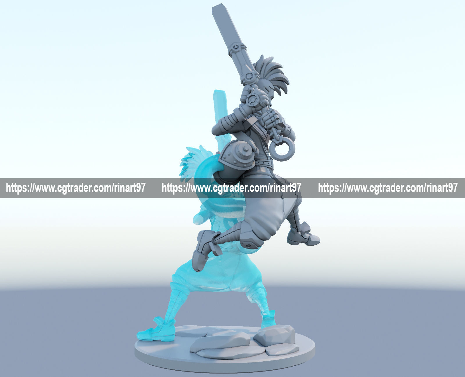 ekko 3D print model from League of Legends 3D model 3D printable | CGTrader