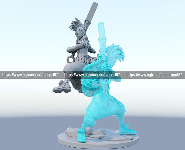 ekko 3D print model from League of Legends 3D model 3D printable | CGTrader