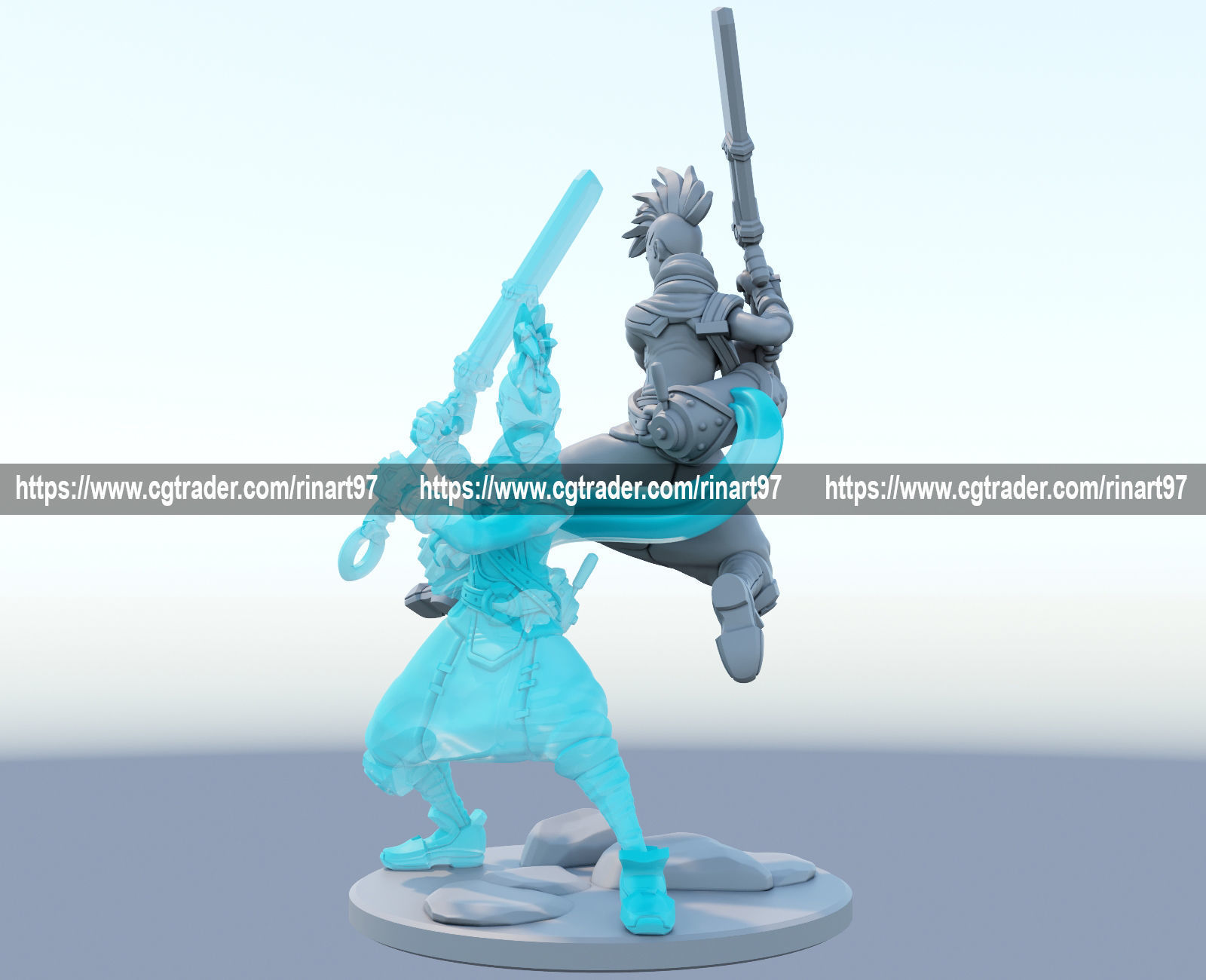 ekko 3D print model from League of Legends 3D model 3D printable | CGTrader