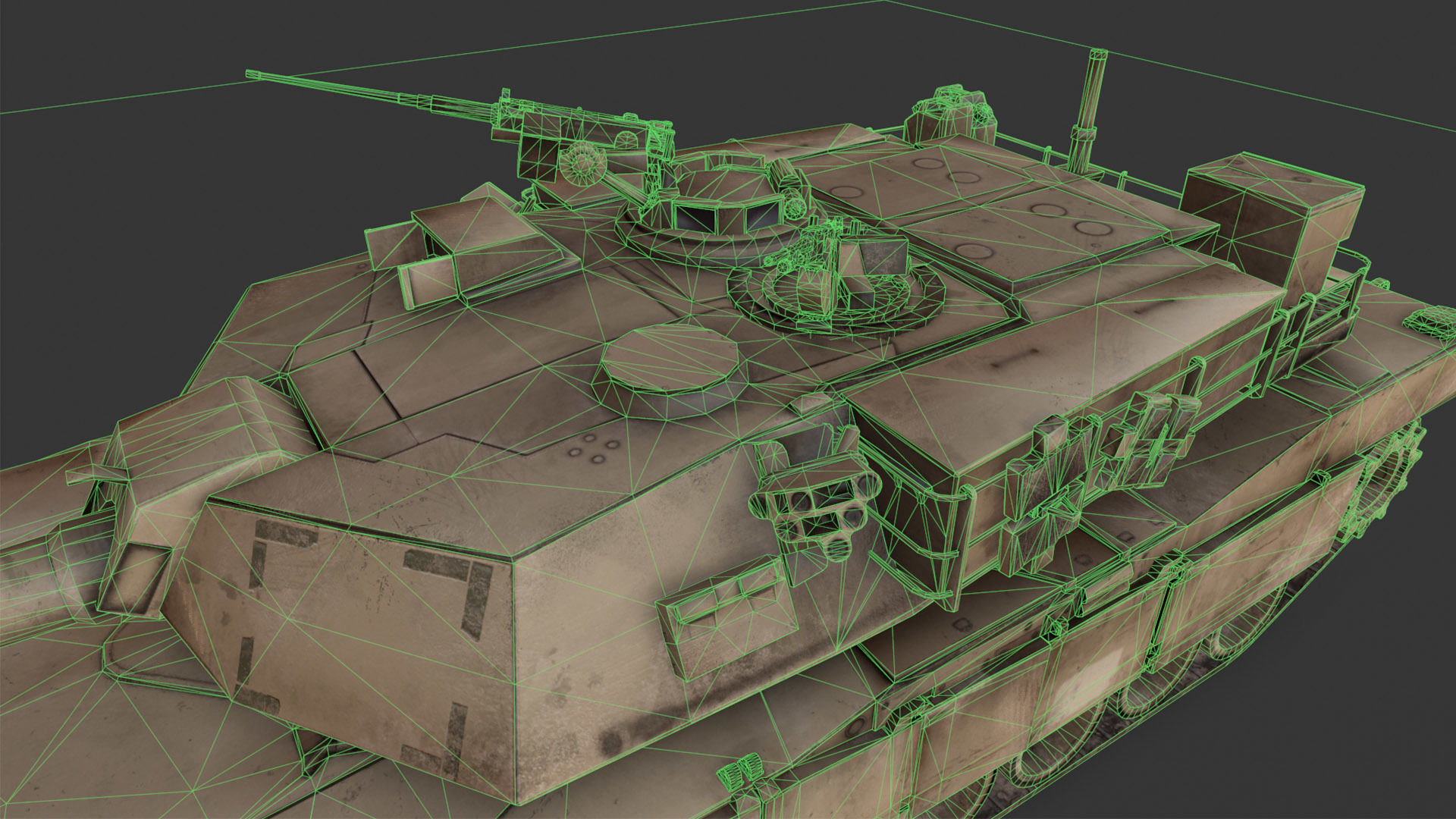 3D model M1 Abrams tank VR / AR / low-poly | CGTrader