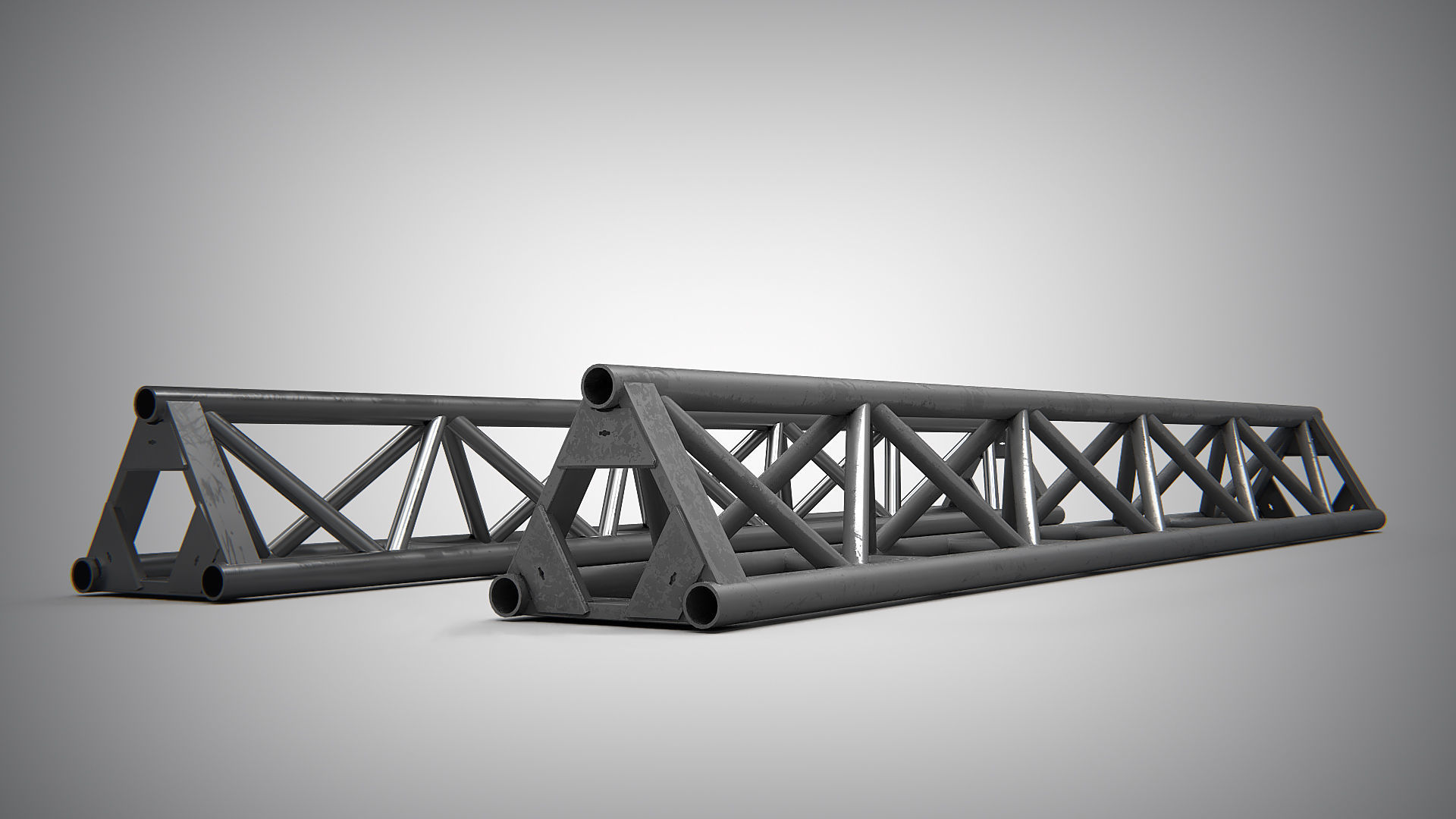 3D model Truss Triangle 12 inch PBR VR / AR / low-poly | CGTrader