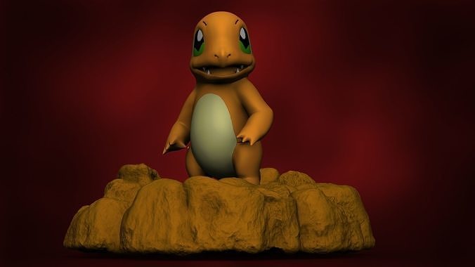 Charmander 3D model 3D printable | CGTrader