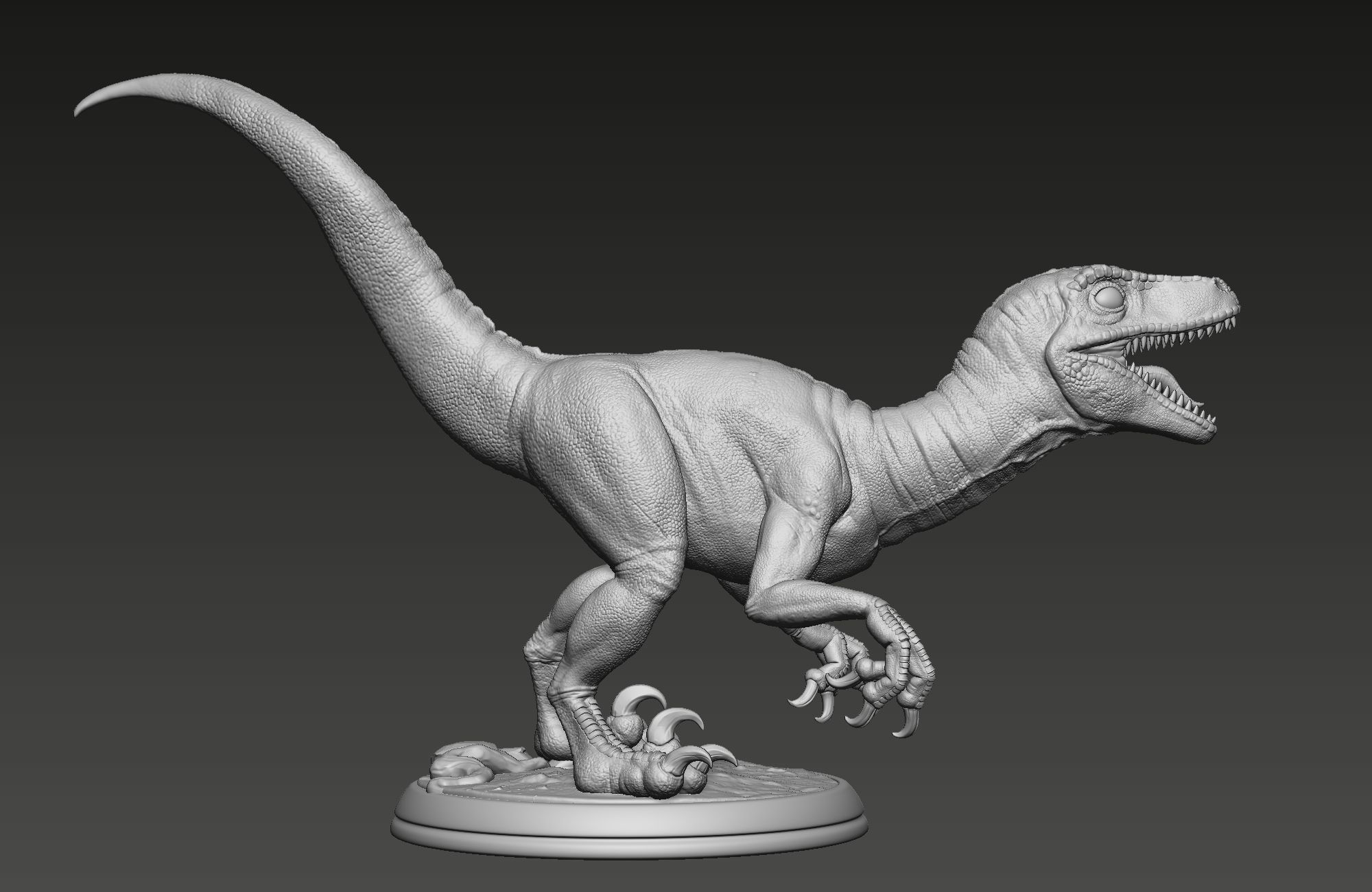 Raptor Dinosaur 3D model 3D printable | CGTrader
