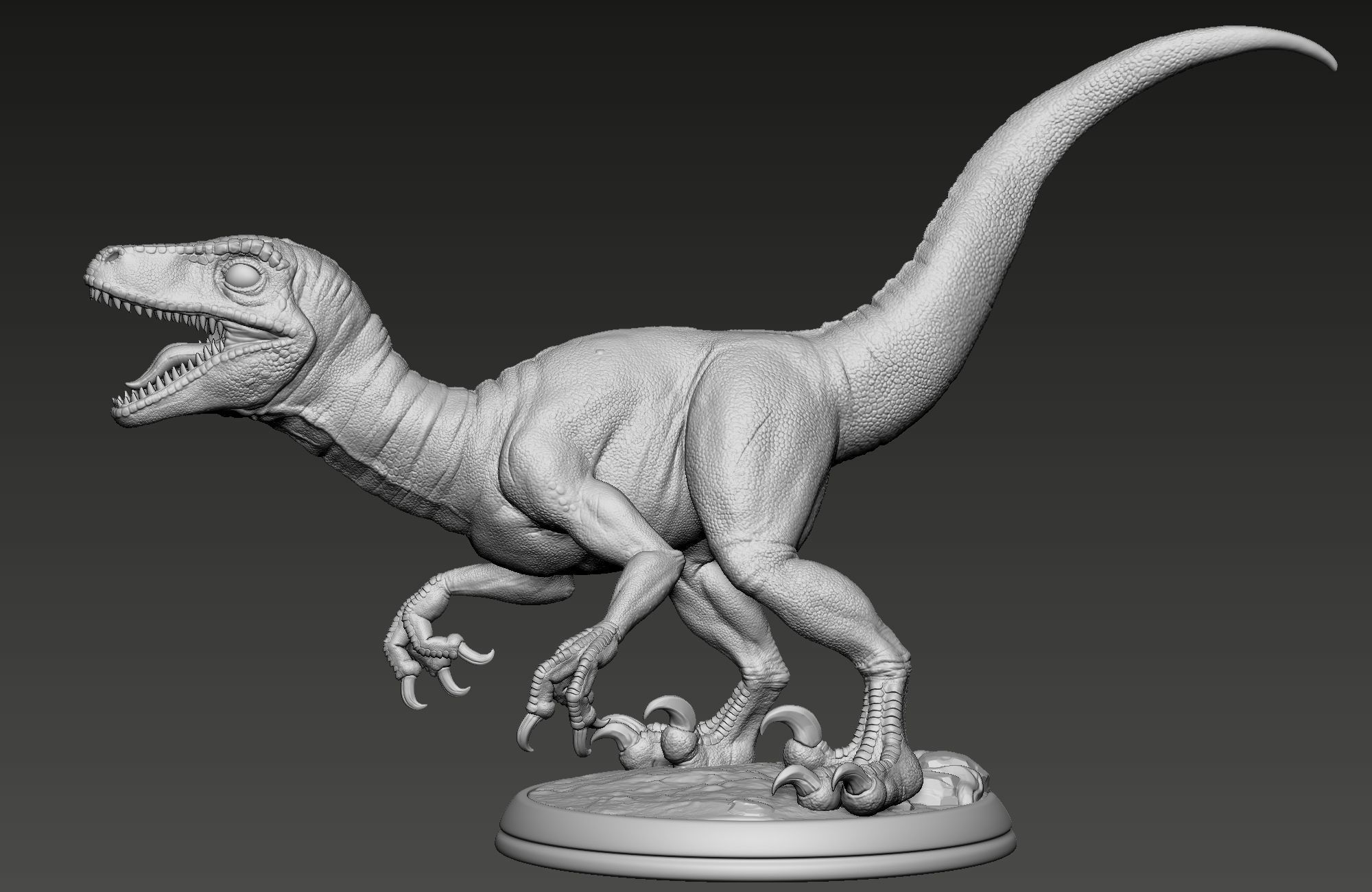 Raptor Dinosaur 3D model 3D printable | CGTrader
