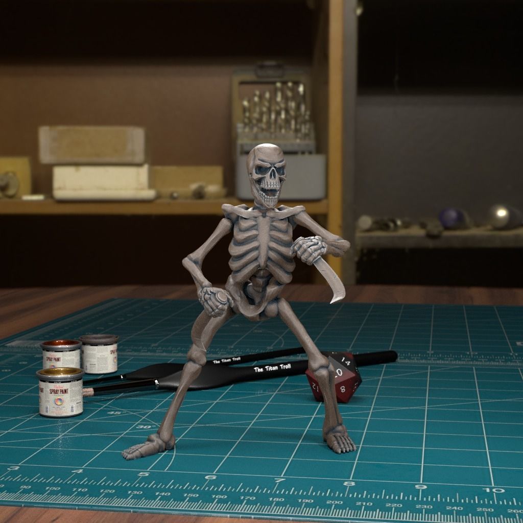 Skeleton 01 - Pre-Supported 3D model 3D printable | CGTrader