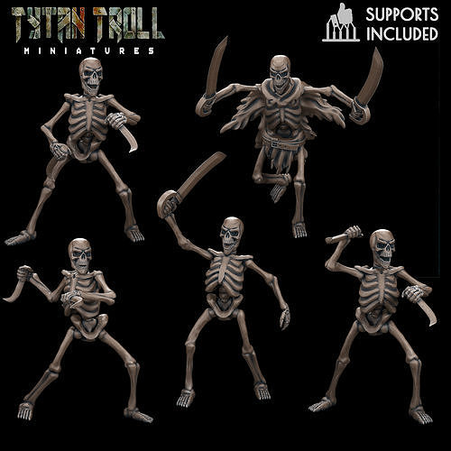 Skeleton Bundle - Pre-Supported 3D model 3D printable | CGTrader