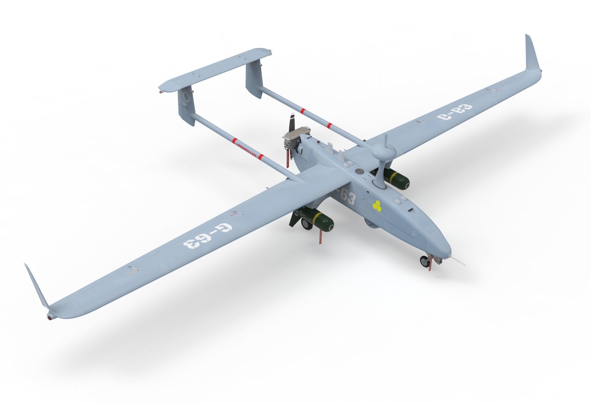 UAV military aircraft drone 3D model | CGTrader