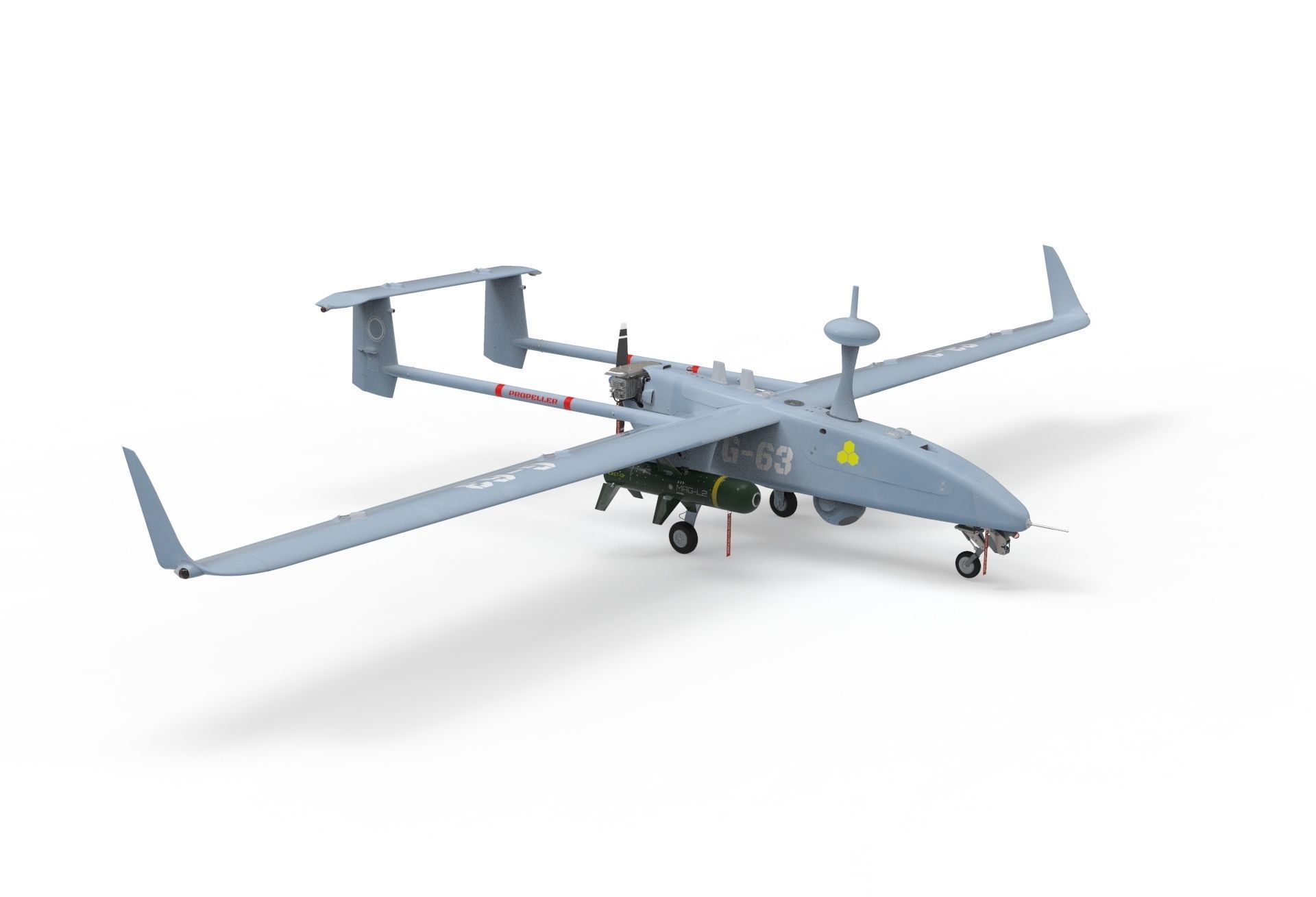 UAV military aircraft drone 3D model | CGTrader