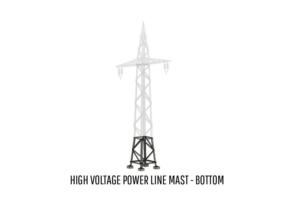 DET-0012 High Voltage Electrics set H0-scale 12 items 3D model 3D ...