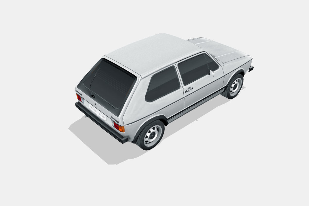 3D model Volkswagen Golf GTI 1976 VR / AR / low-poly | CGTrader