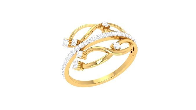 Delicate Ring - 10 3D model 3D printable | CGTrader