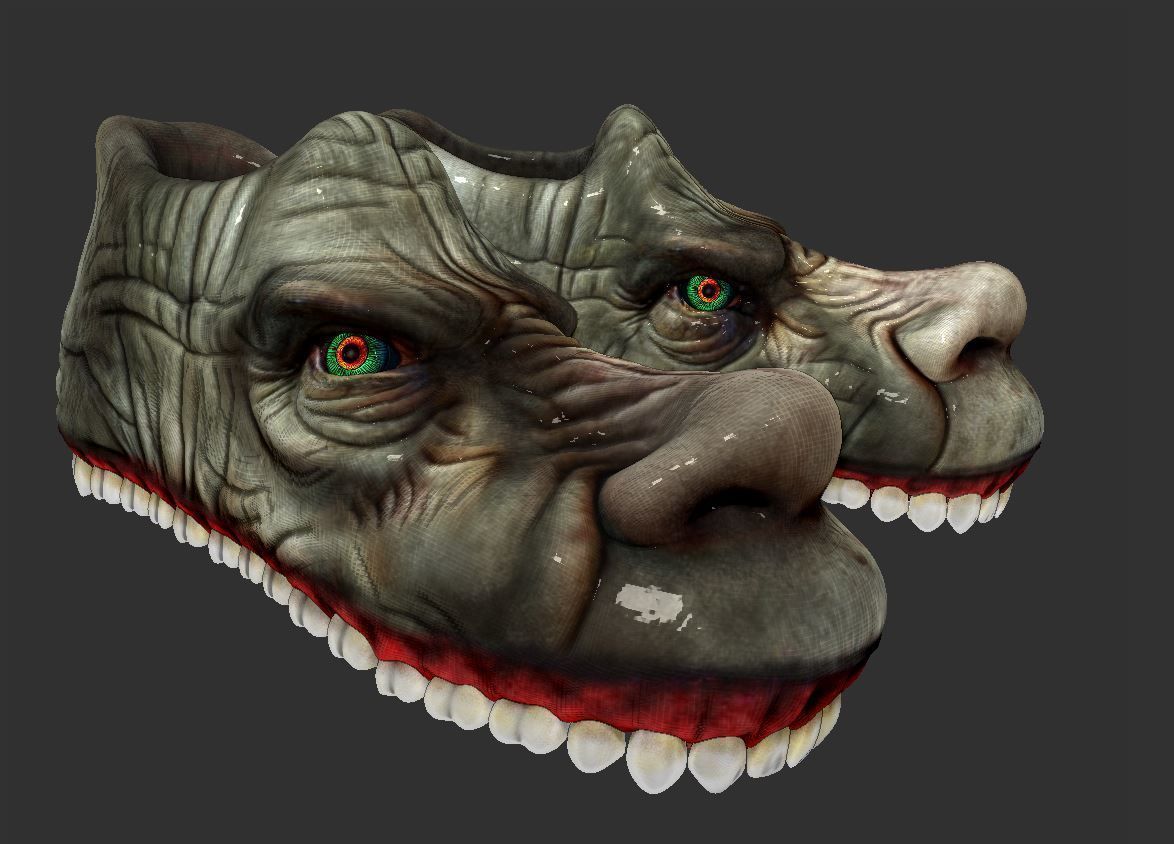 3D model MONSTER SHOE VR / AR / low-poly | CGTrader