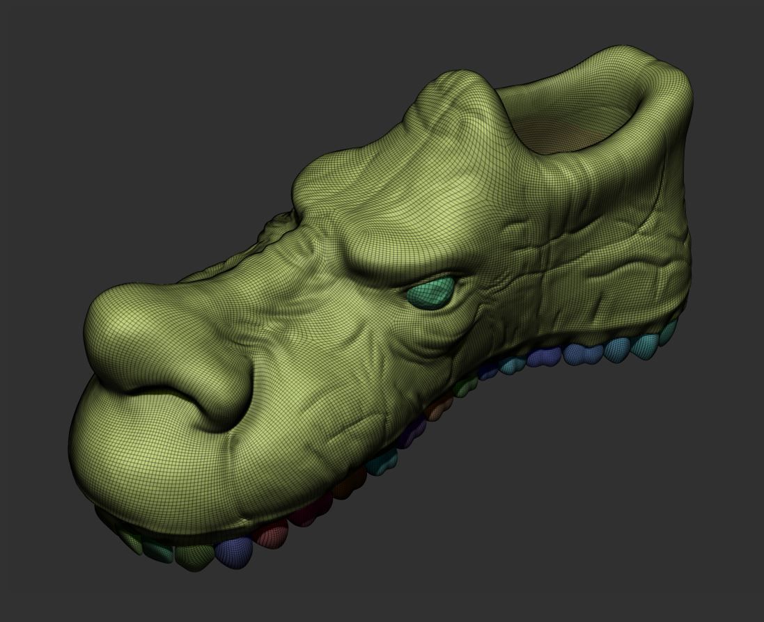 3D model MONSTER SHOE VR / AR / low-poly | CGTrader