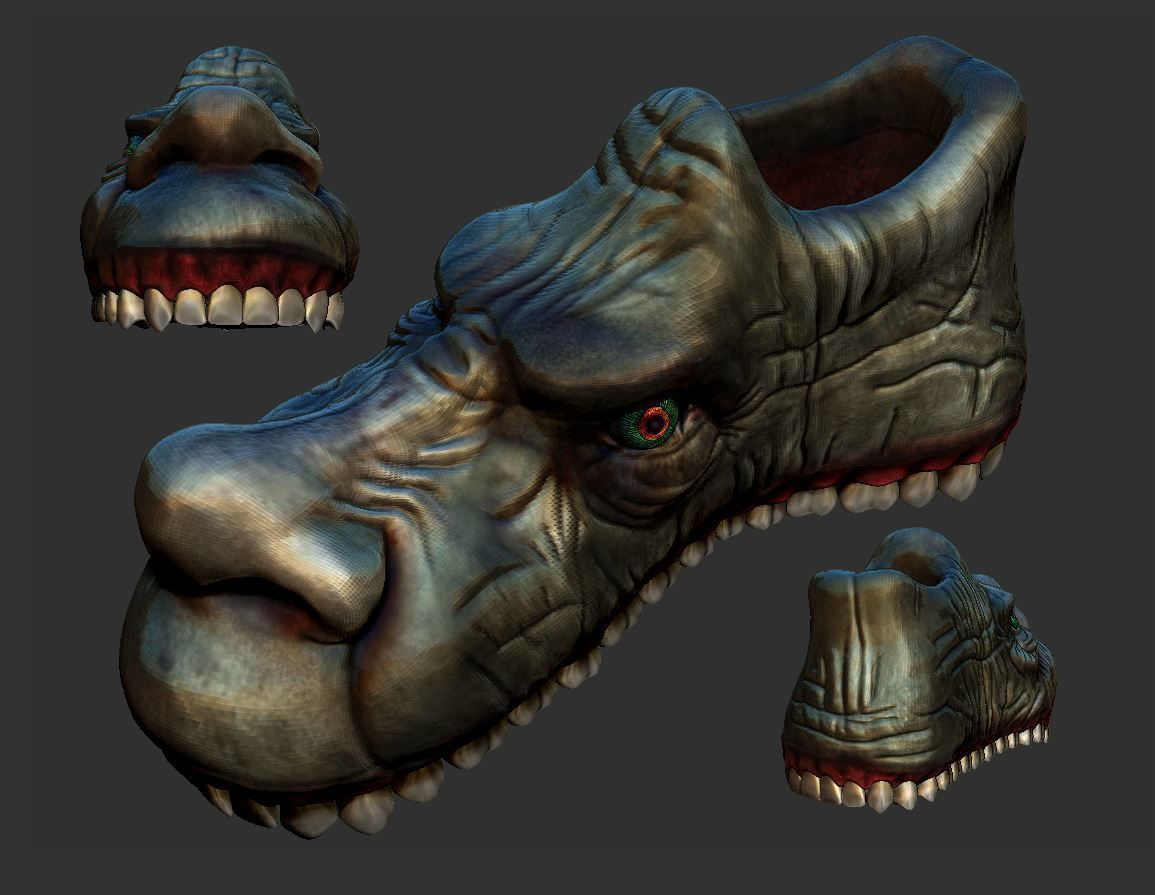 3D model MONSTER SHOE VR / AR / low-poly | CGTrader