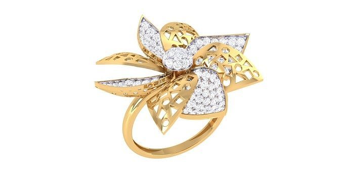 Cocktail Ring - 52 3D model 3D printable | CGTrader