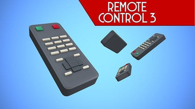 3D model REMOTE CONTROL 03 CARTOON STYLIZED VR / AR / low-poly | CGTrader
