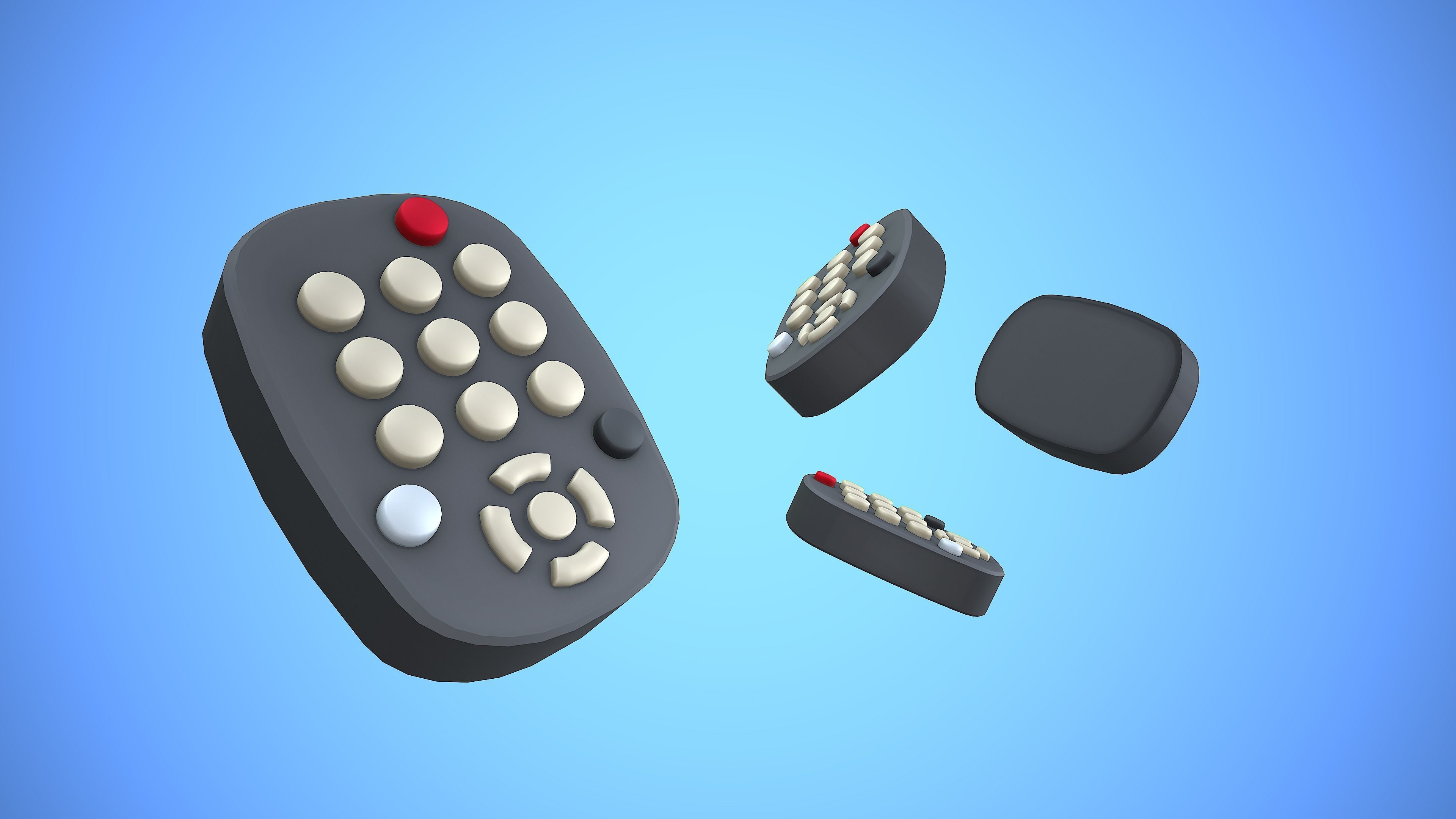 3D model REMOTE CONTROL 05 CARTOON STYLIZED VR / AR / low-poly | CGTrader