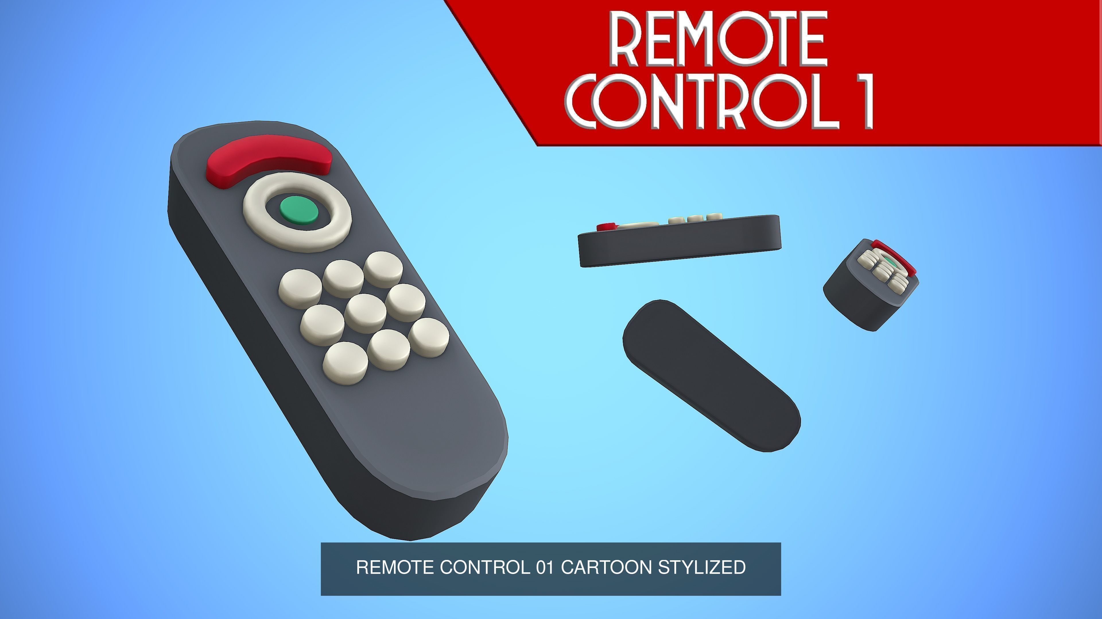 REMOTE CONTROL PACK COLLECTION CARTOON STYLIZED | CGTrader