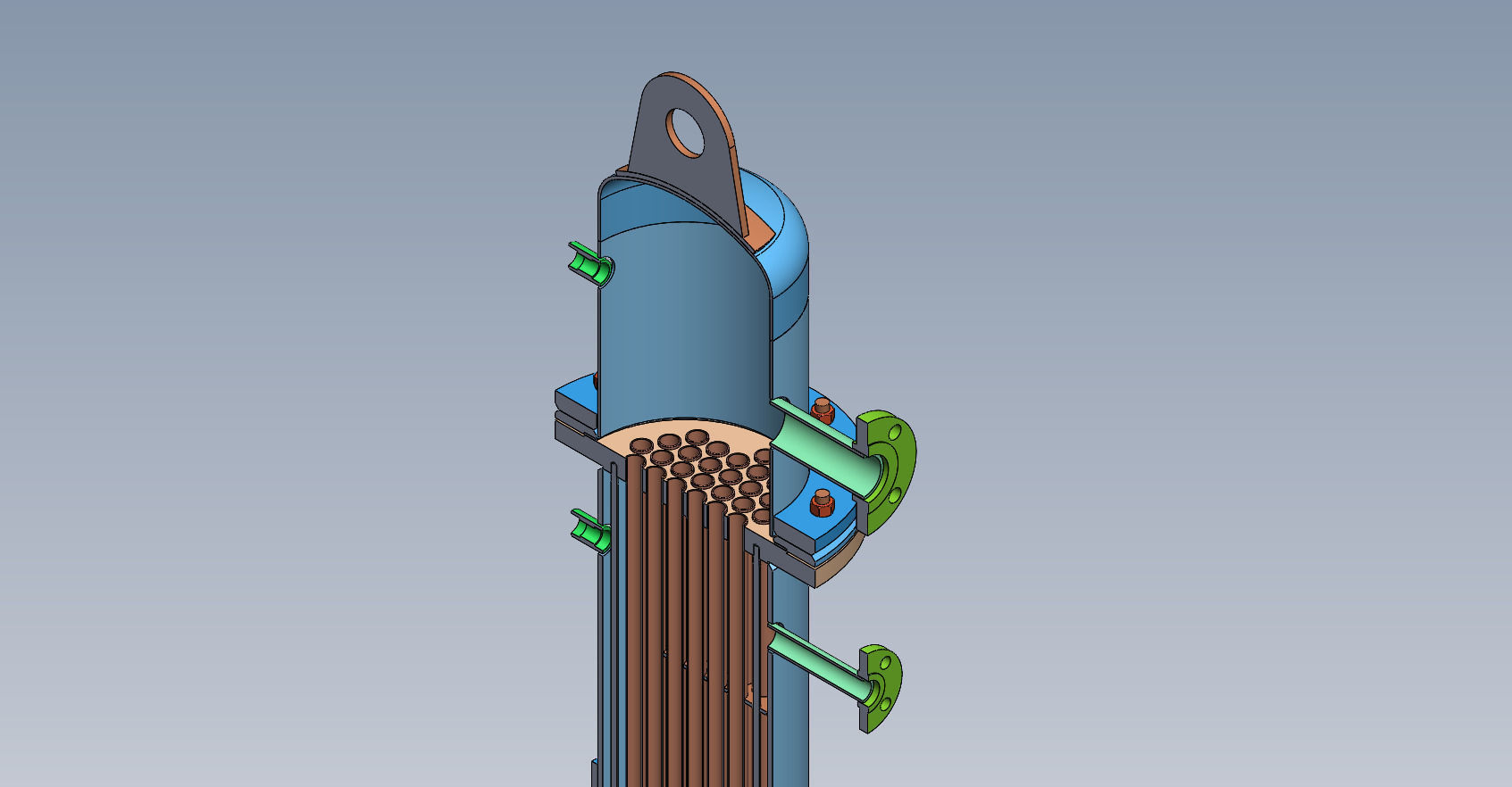 Vertical heat exchanger 3D model | CGTrader