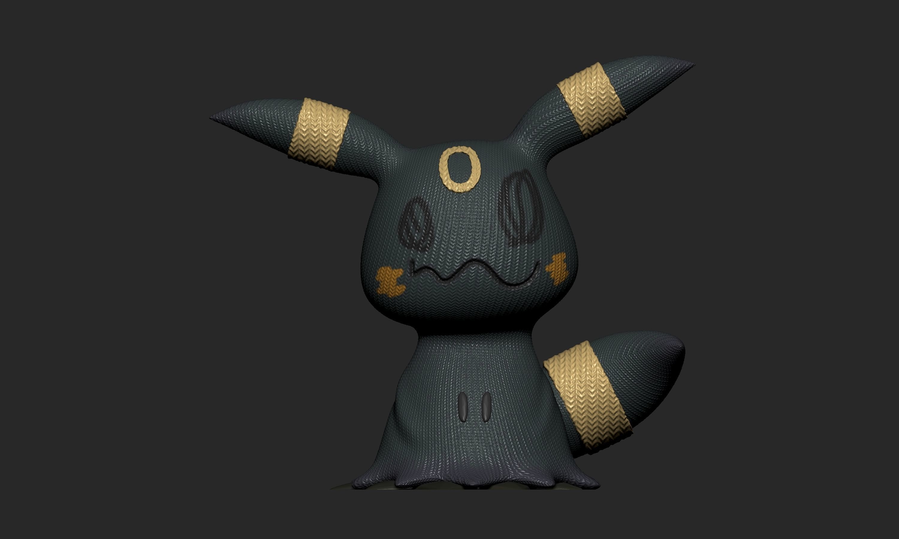 Pokemon - Mimikyu Umbreon 3D model 3D printable | CGTrader