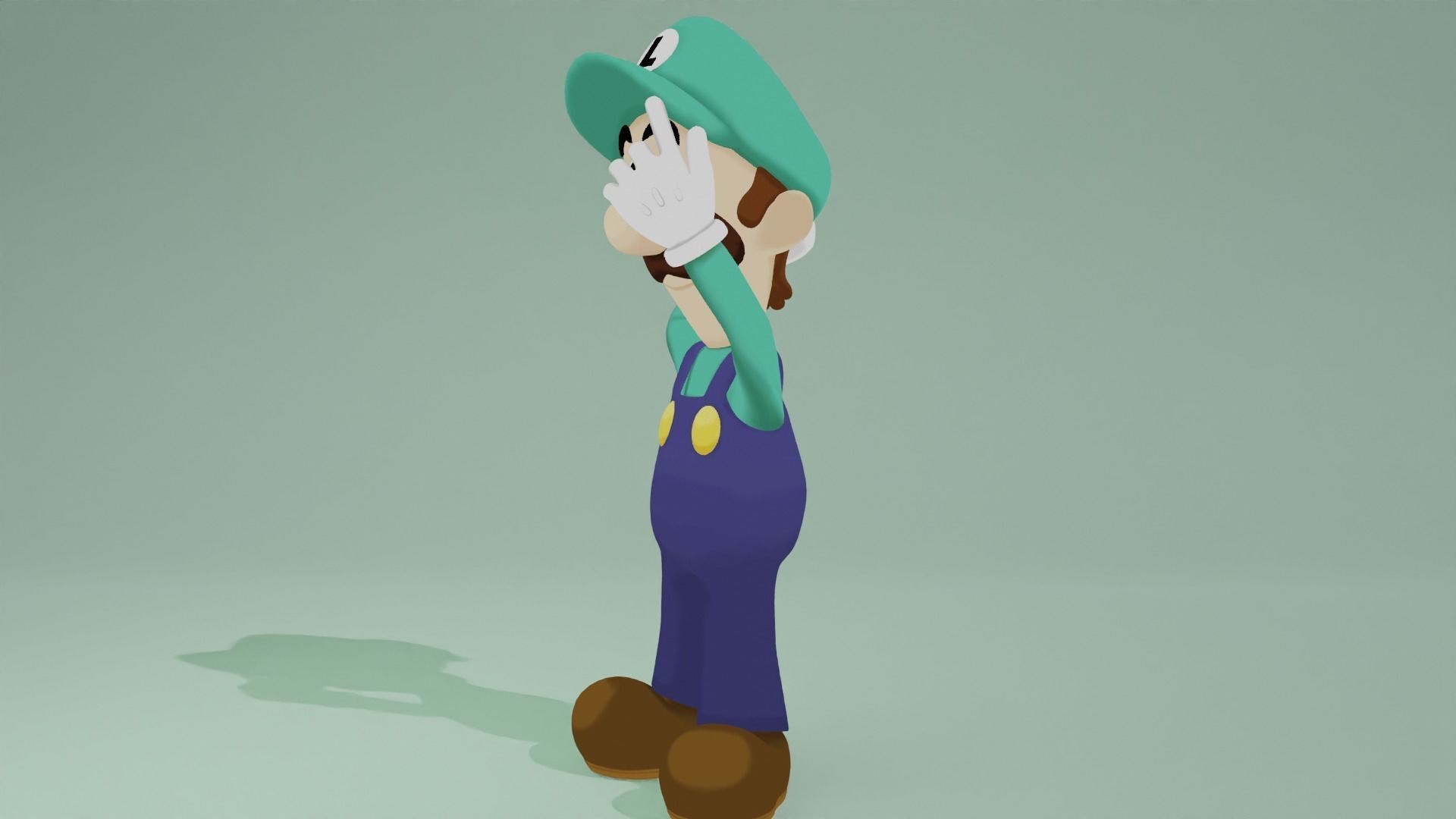 Luigi cartoon Mario and Luigi 3D model rigged | CGTrader
