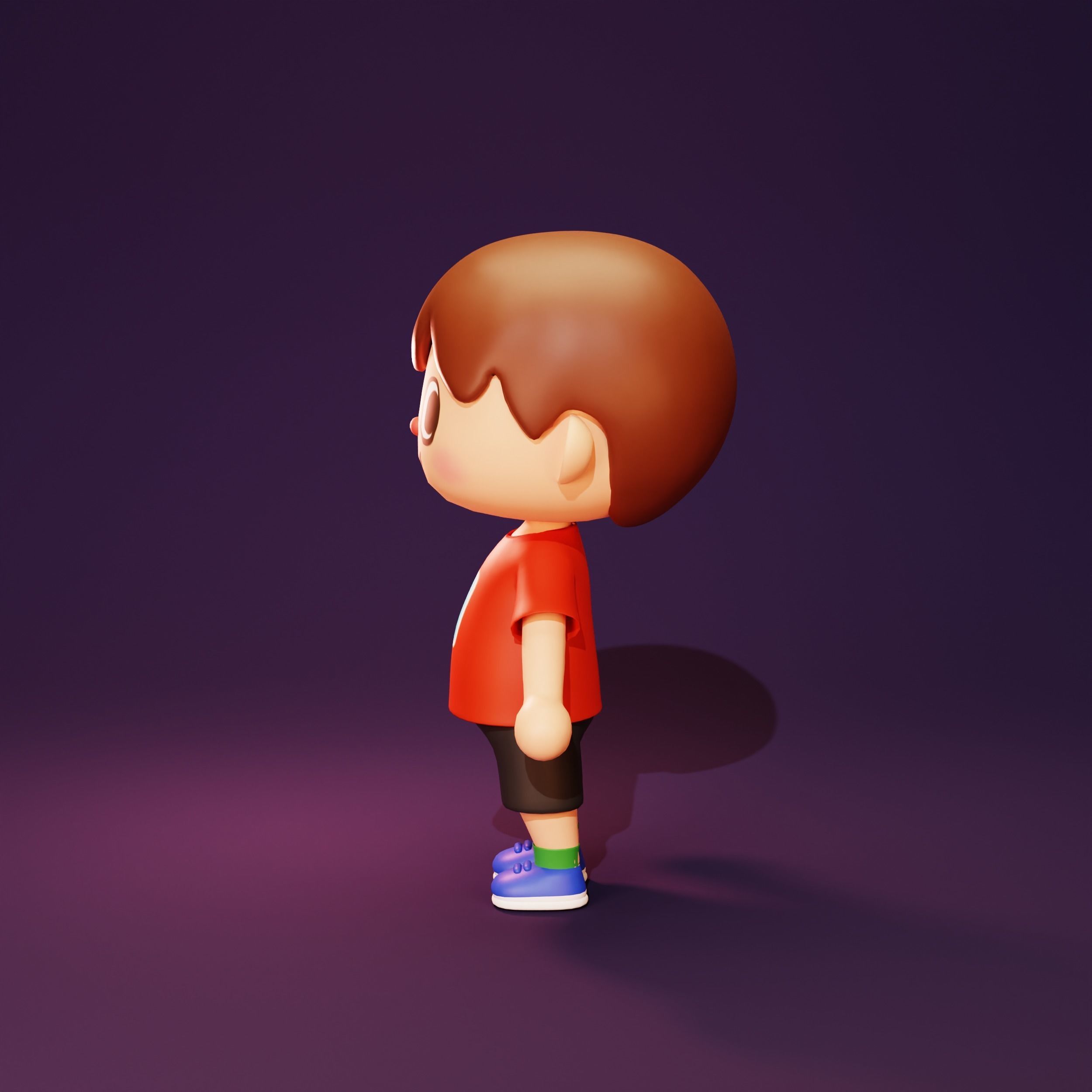 Character Male - Animal Crossing Cute Style 3D model | CGTrader