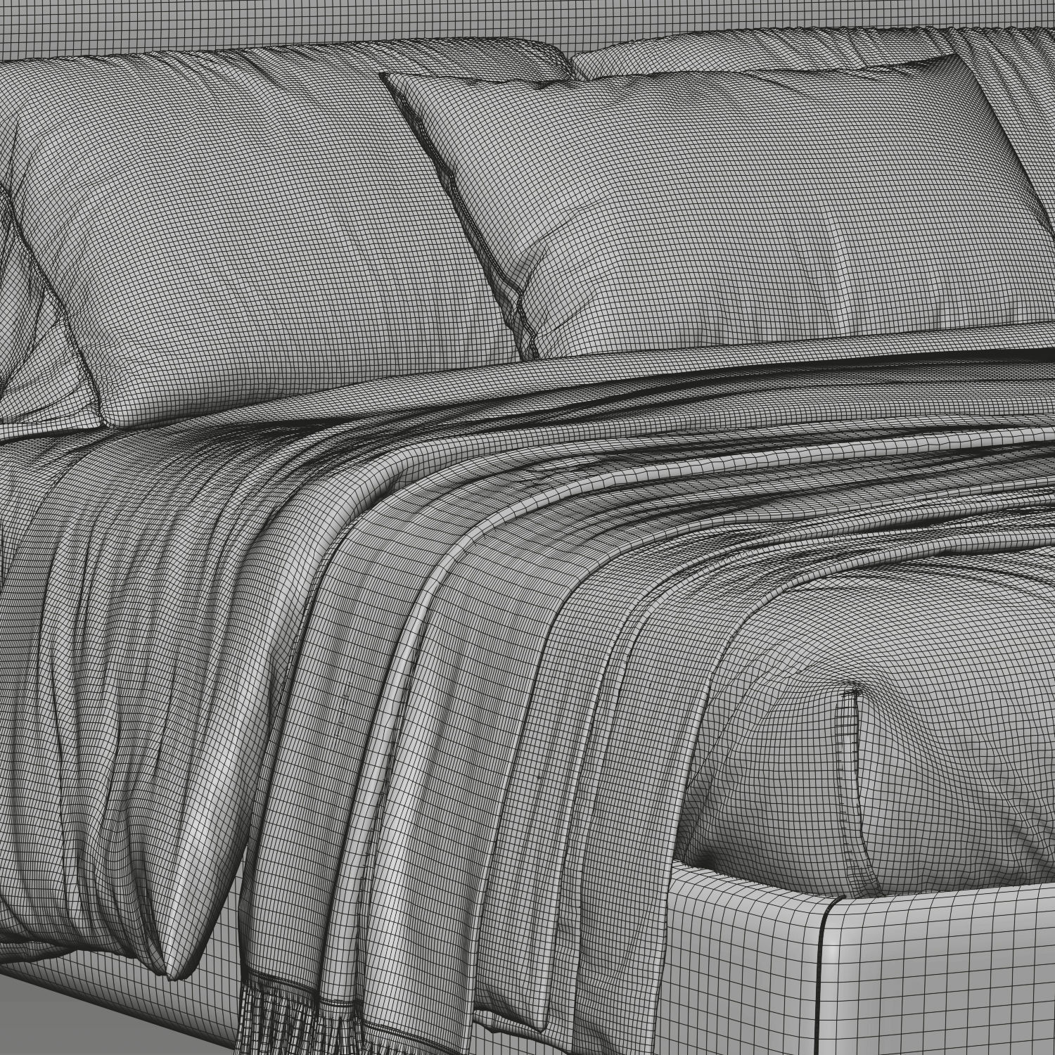 Chloe Bed 3D model | CGTrader