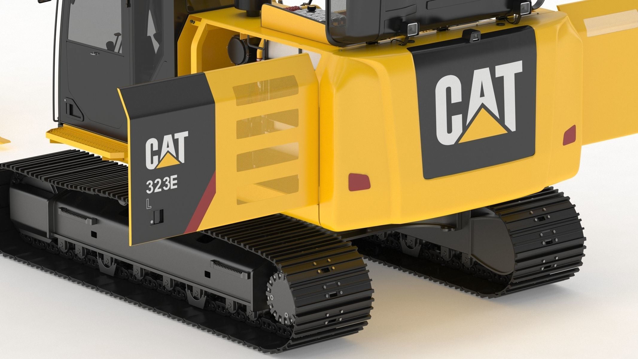 CAT 323 EL Medium Excavator 3D model | CGTrader