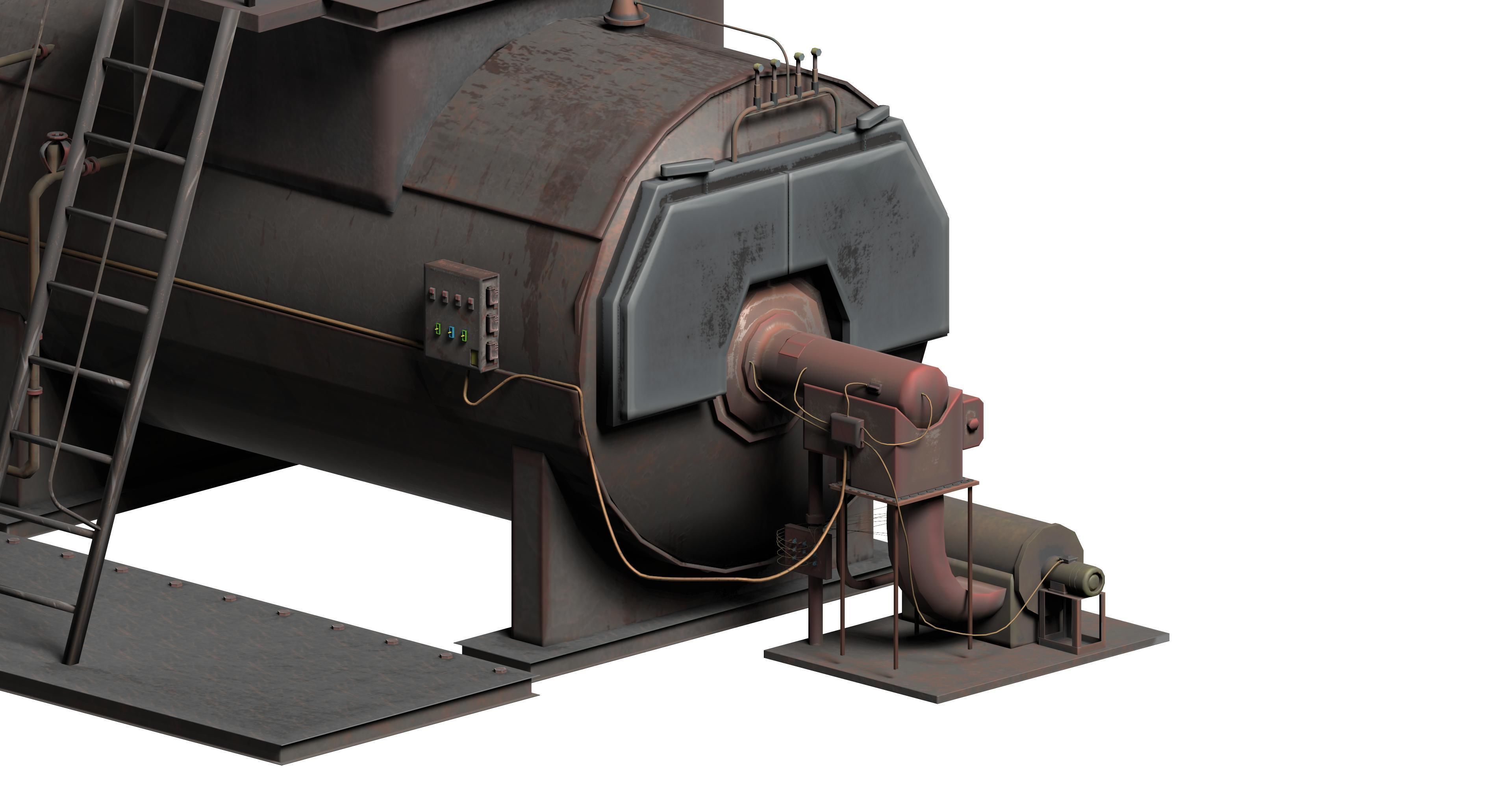 3D model Steamboiler generator boiler tank VR / AR / low-poly | CGTrader