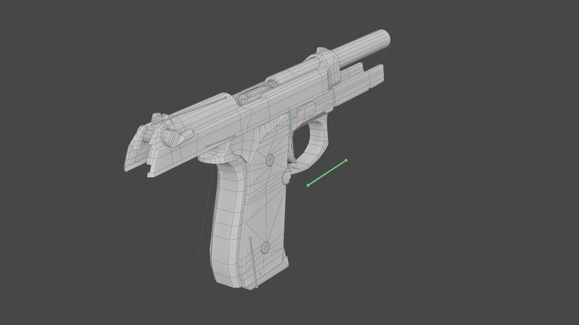 3D model Beretta 92 Pistol VR / AR / low-poly | CGTrader