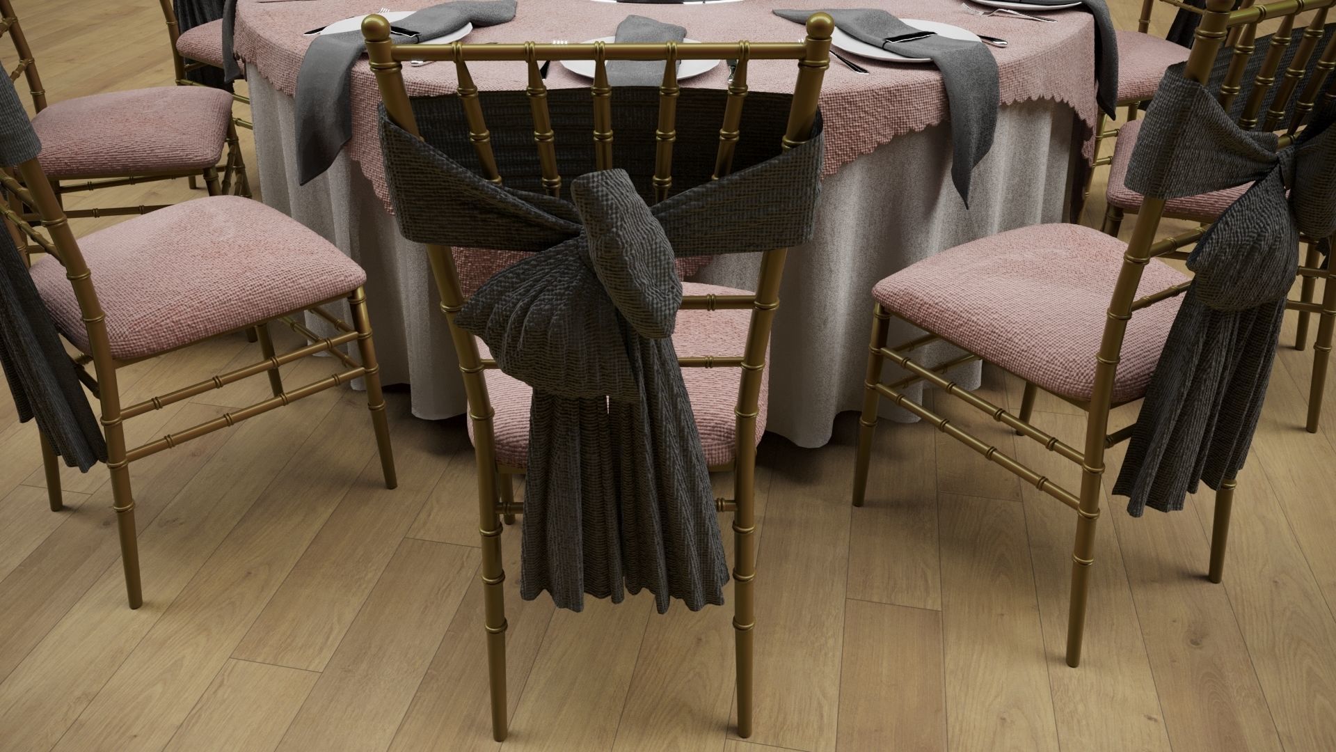 Wedding Dinner Table 3D model | CGTrader