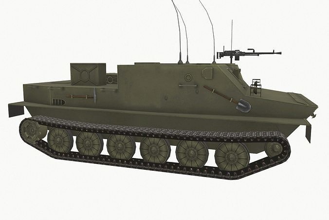 3D model BTR-50pk VR / AR / low-poly | CGTrader