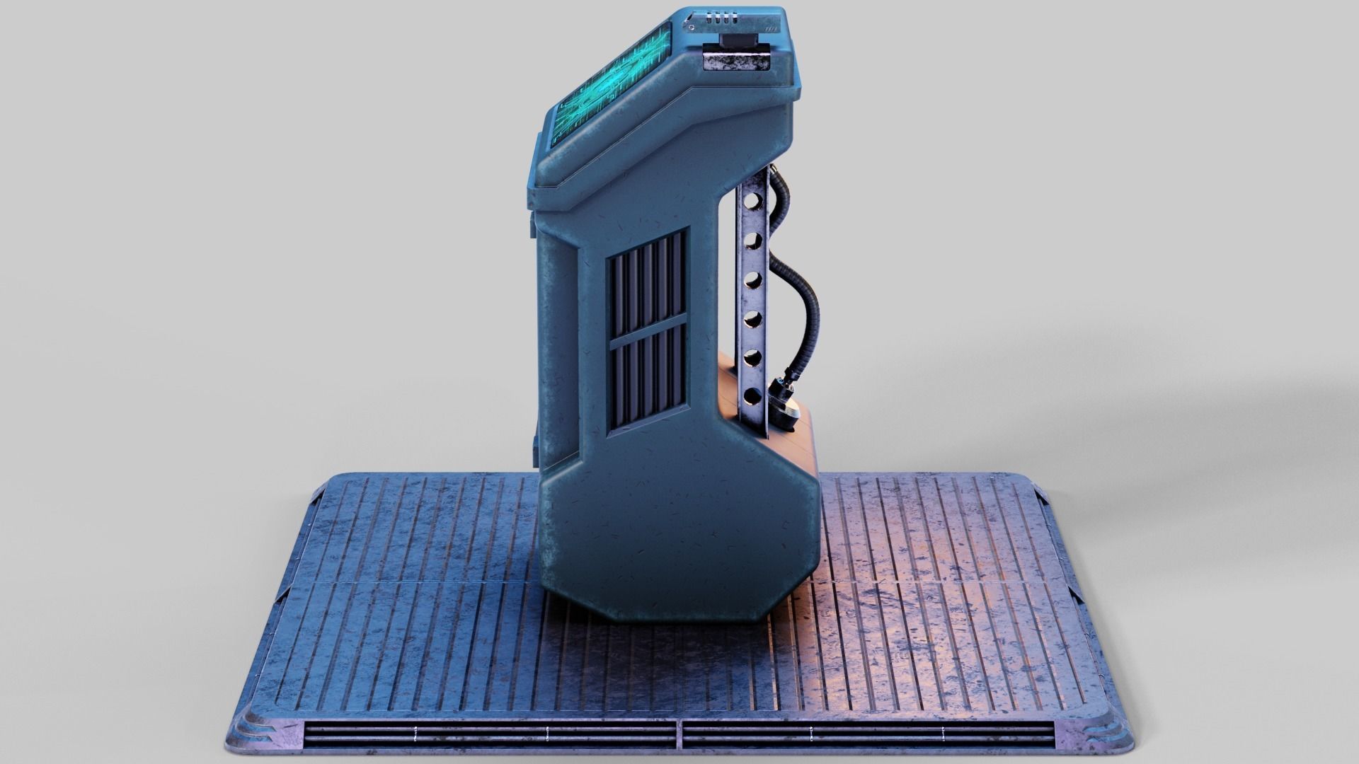 3D model Sci-fi Computer Terminal VR / AR / low-poly | CGTrader