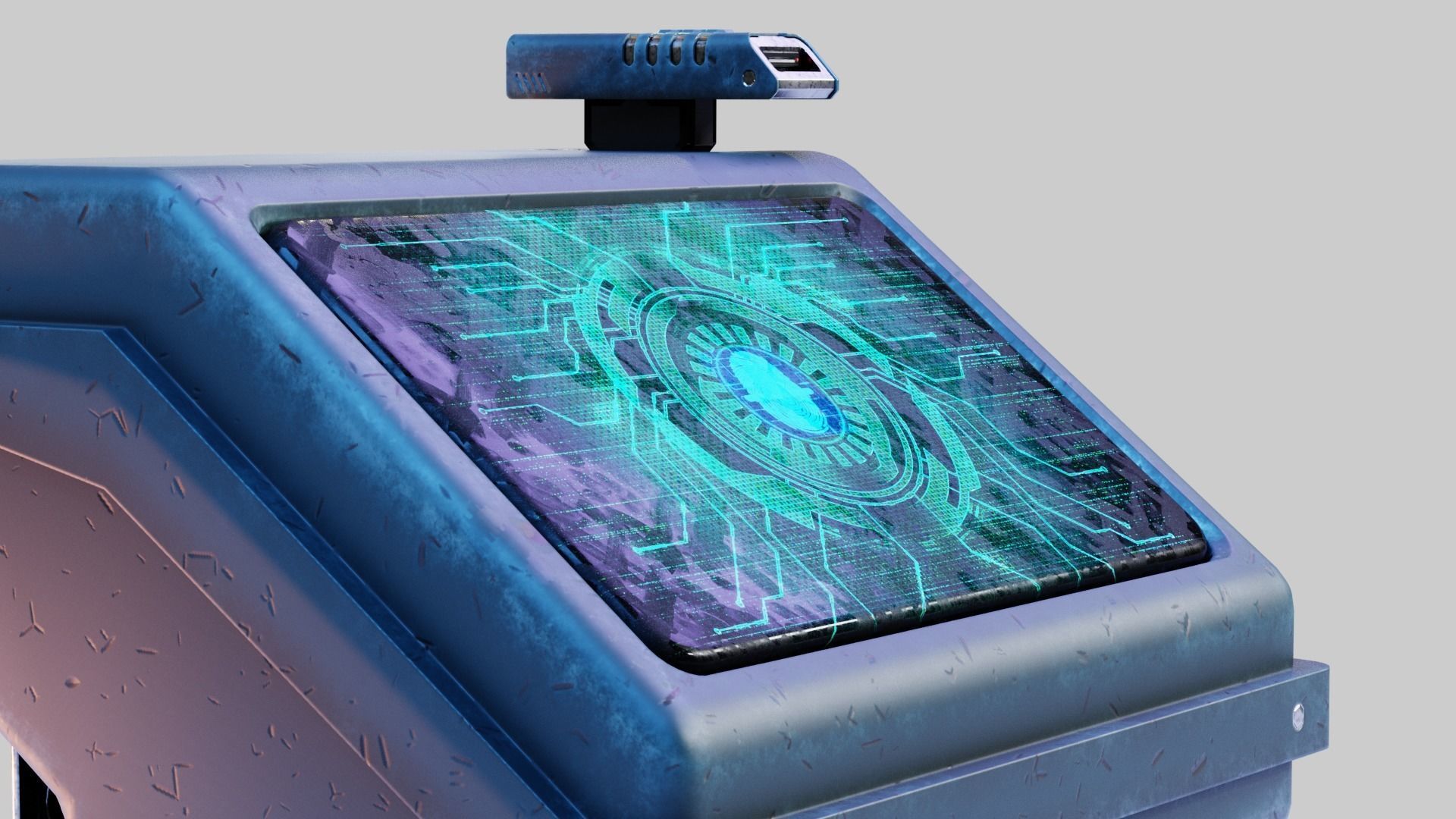 3D model Sci-fi Computer Terminal VR / AR / low-poly | CGTrader