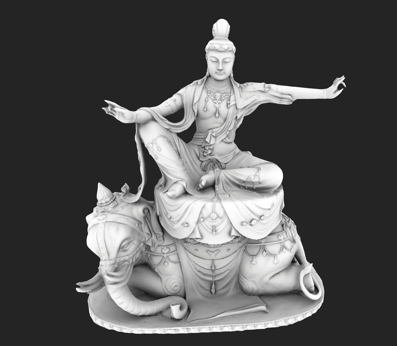 Buddhist bodhisattva 3D model | CGTrader
