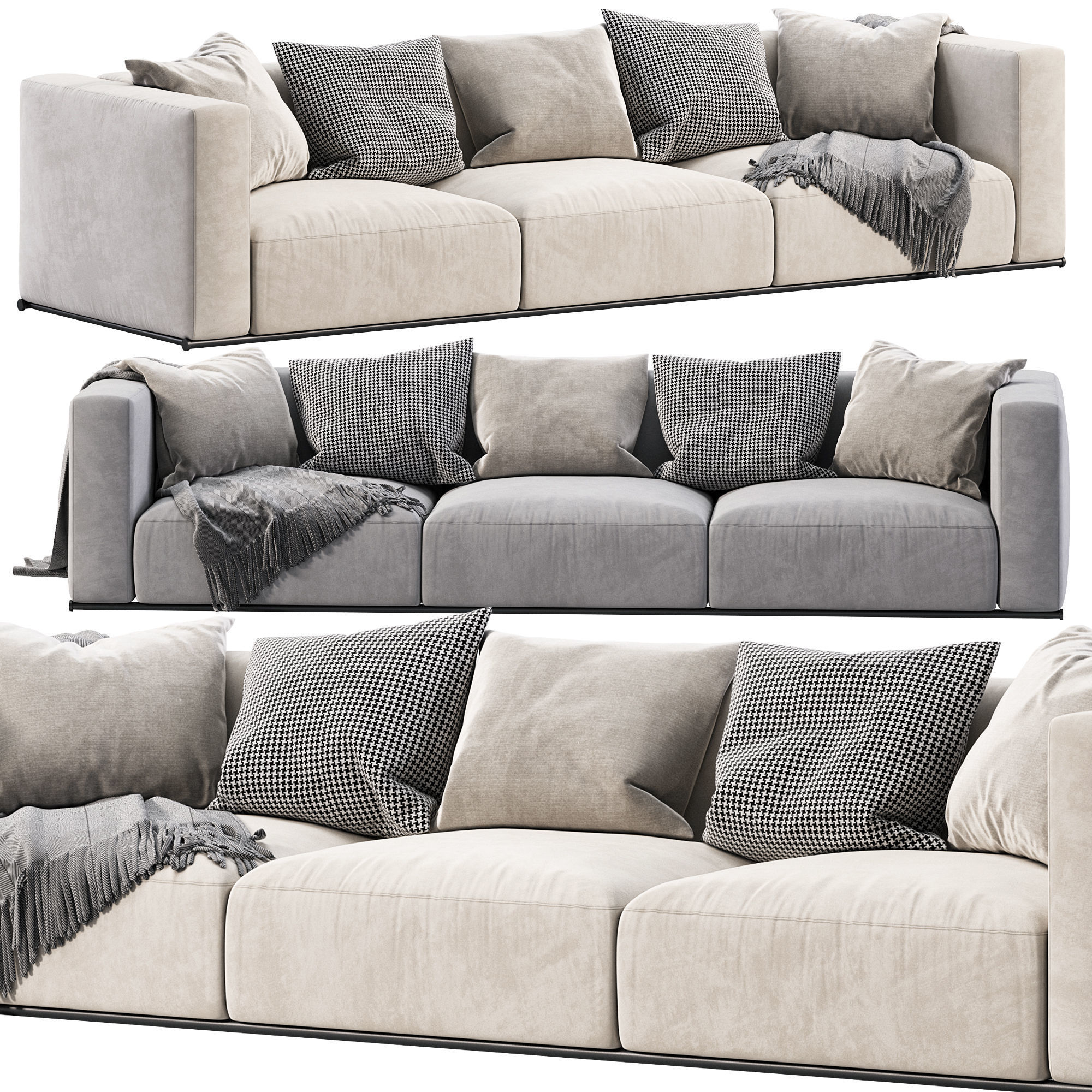 SHANGAI Sofa 1 By Poliform 3D model | CGTrader