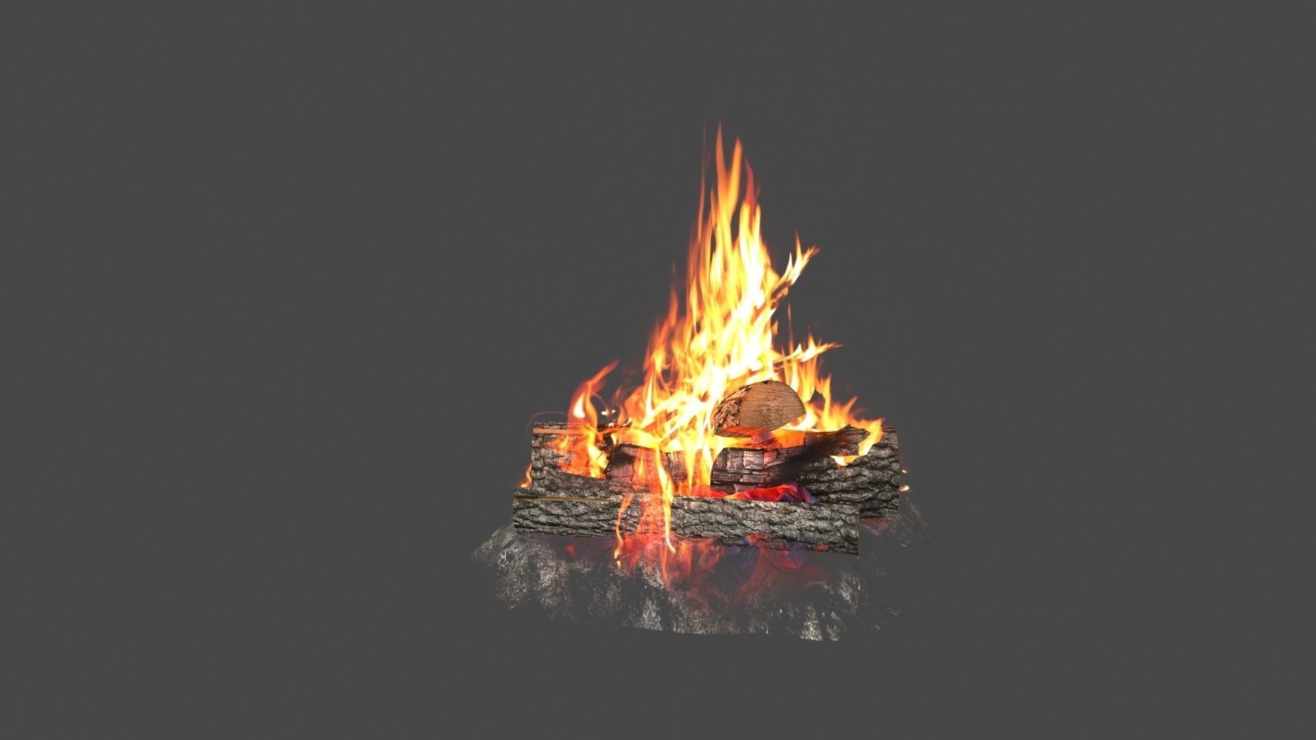 Split Fire wood logs 3d model 3D model | CGTrader