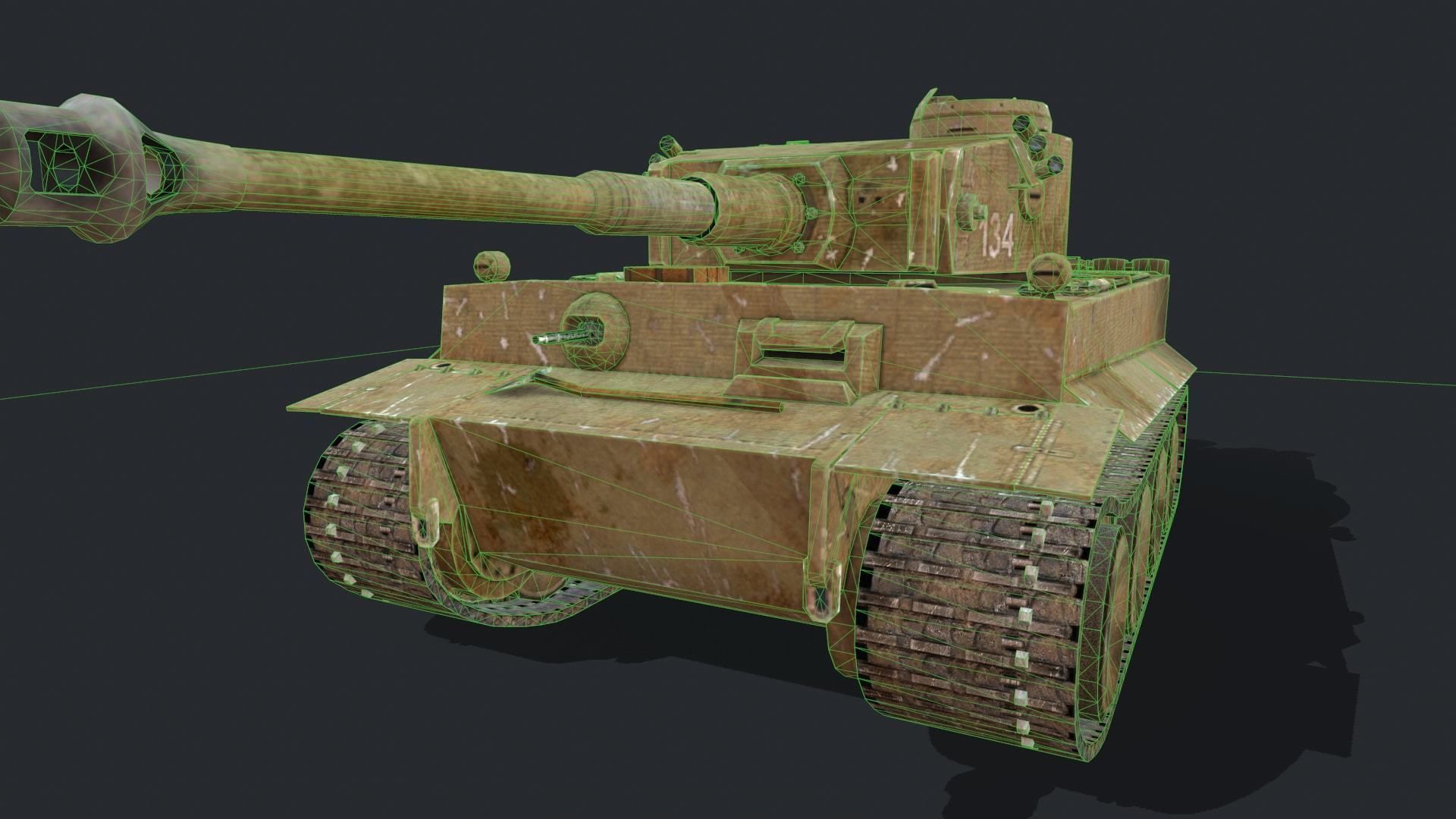 3D model Tiger tank VR / AR / low-poly | CGTrader