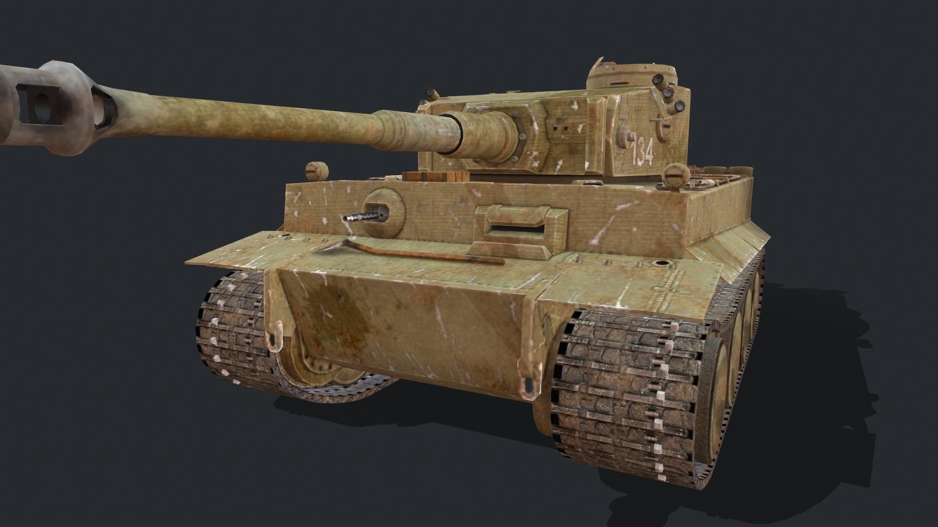 3D model Tiger tank VR / AR / low-poly | CGTrader
