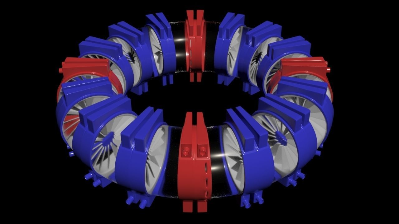 Aeroloop - Rim Driven - Dutch Wind Generator - Concept 3D model | CGTrader
