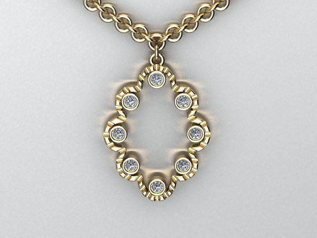 pendant jewelry 3D model 3D printable | CGTrader