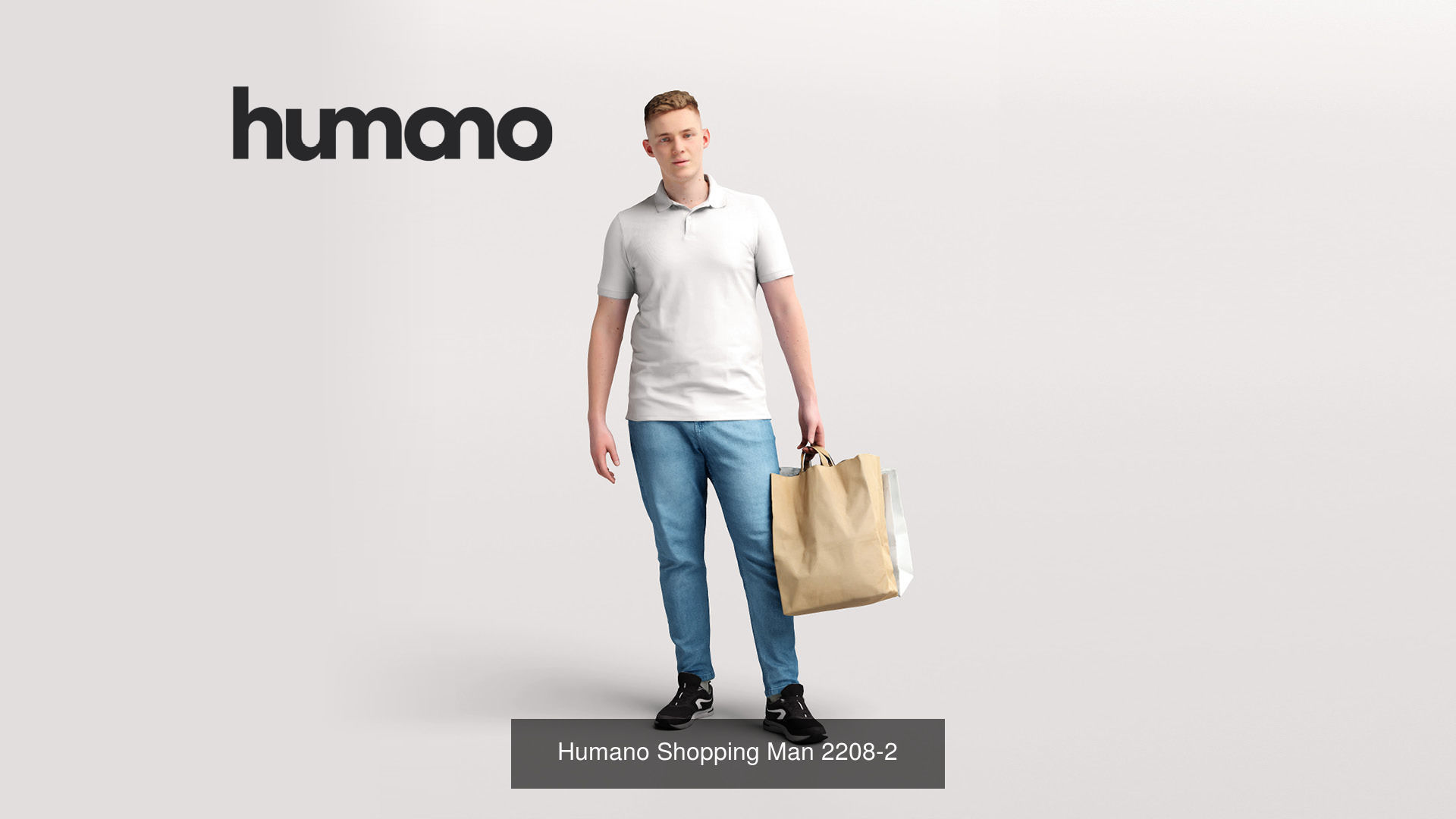 Humano 6-Pack - SHOPPING PEOPLE - 6x 3D models A 3D Model Collection ...