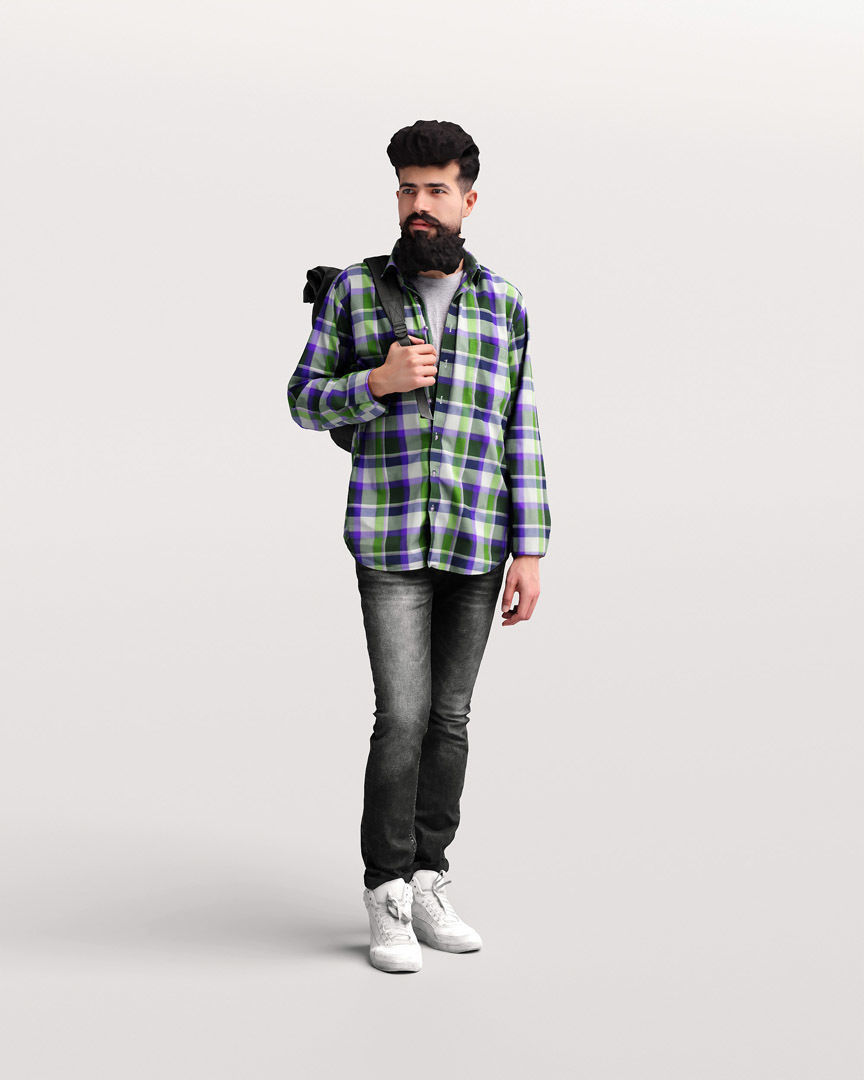 Humano 12- Collection 2201 - WALKING PEOPLE - 12 x 3D models 3D model ...