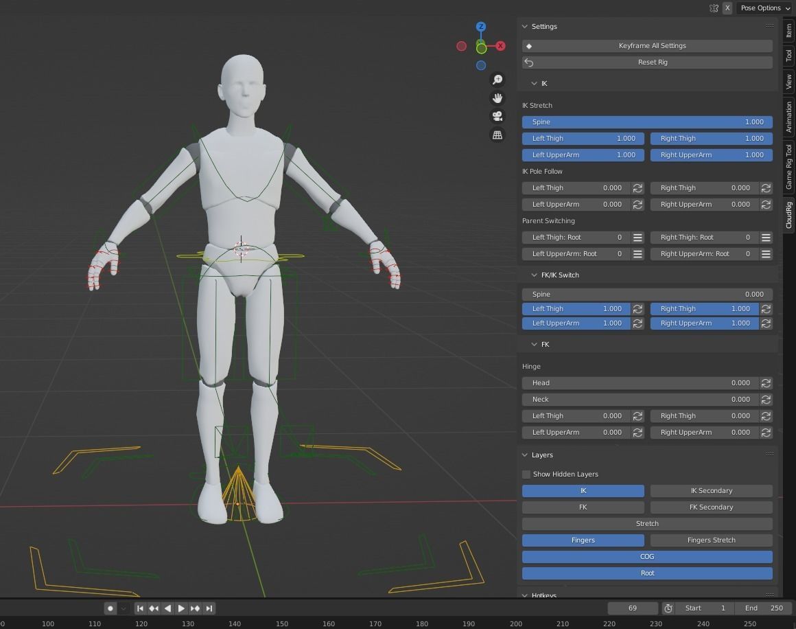 Body Animated Rig 3D model animated rigged | CGTrader
