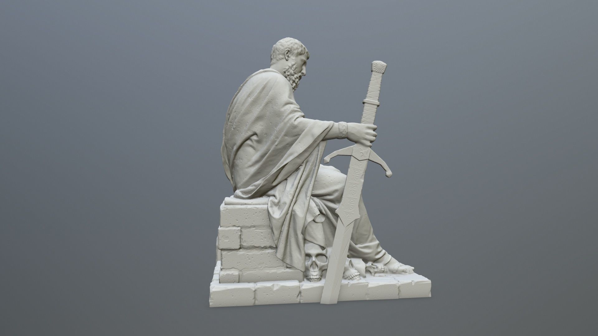 Man Statue 3D model 3D printable | CGTrader